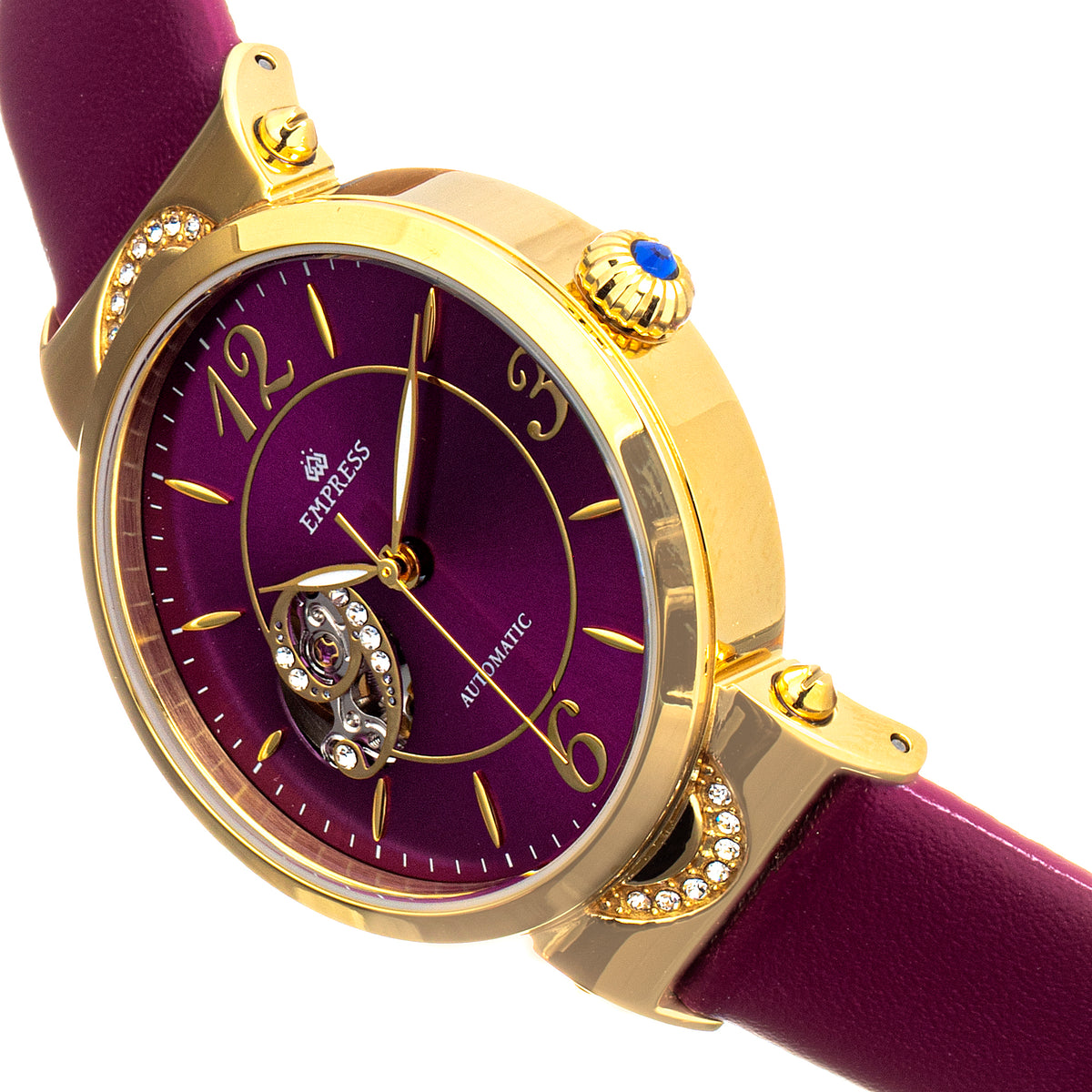 Empress Alouette Women's Watch Fuschia Band Gold Case EMPEM3401 ...